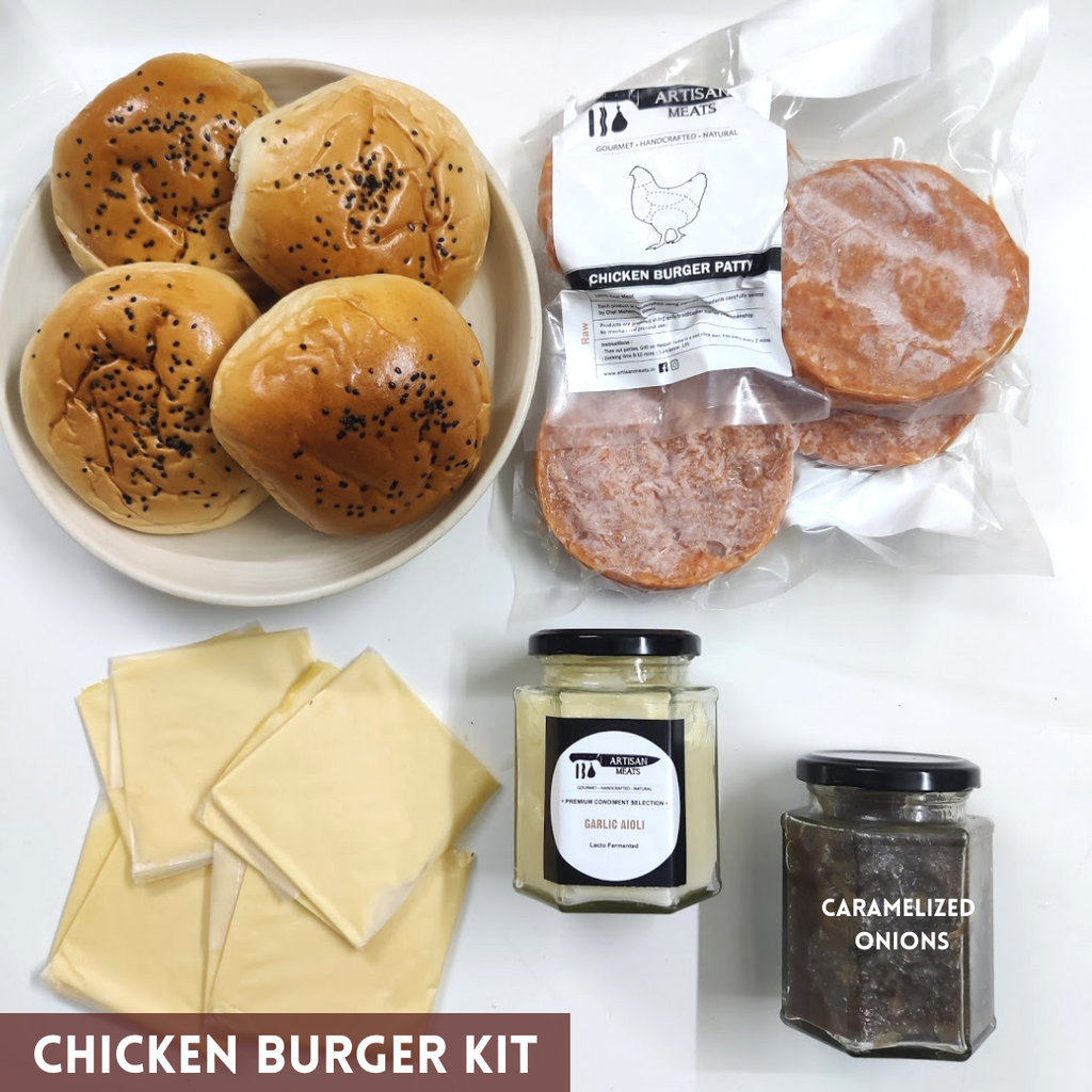 Chicken Burger Kit- 4 burgers – Artisan Meats