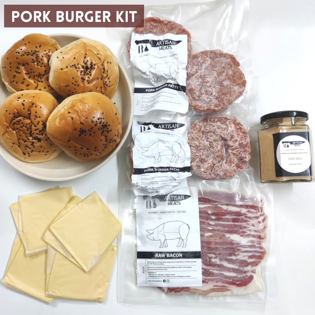 Pork Burger Kit- 4 burgers – Artisan Meats